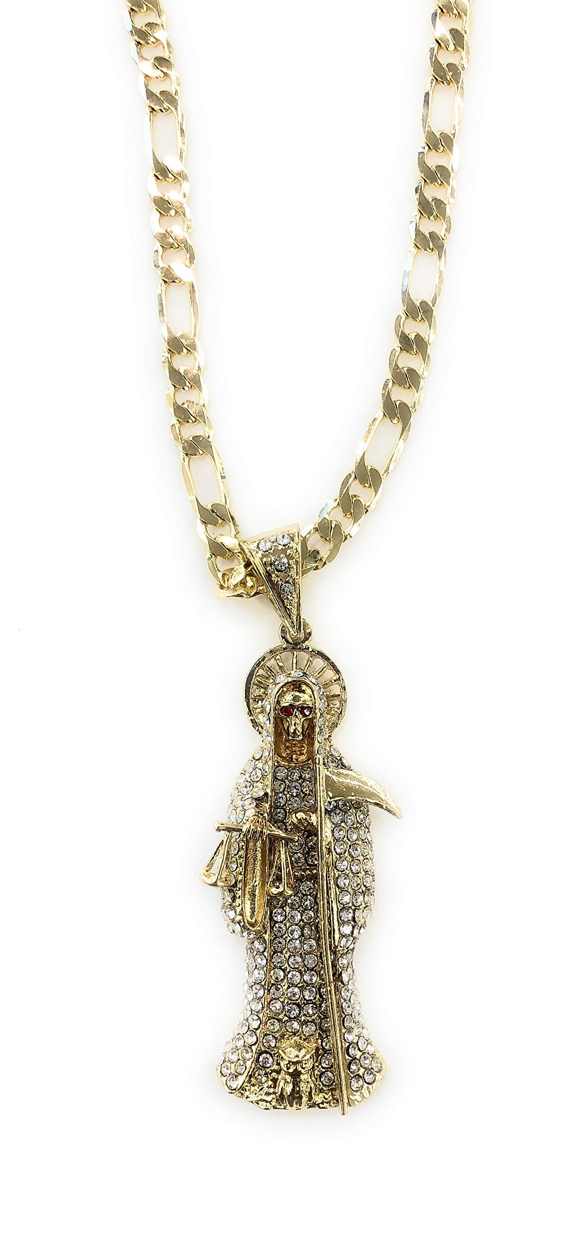 Santa Muerte Pendant/Chain Set