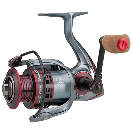 Pflueger President XT Spinning Reel, Size 25 Fishing Reel, Right/Left Handle Position, Aluminum Spool, Front Drag System