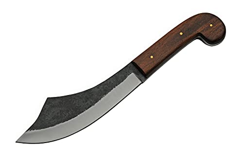 Szco Supplies 12.5" Short Scimitar Knife Hand Forged Carbon Steel Full Tang,Brown,203426