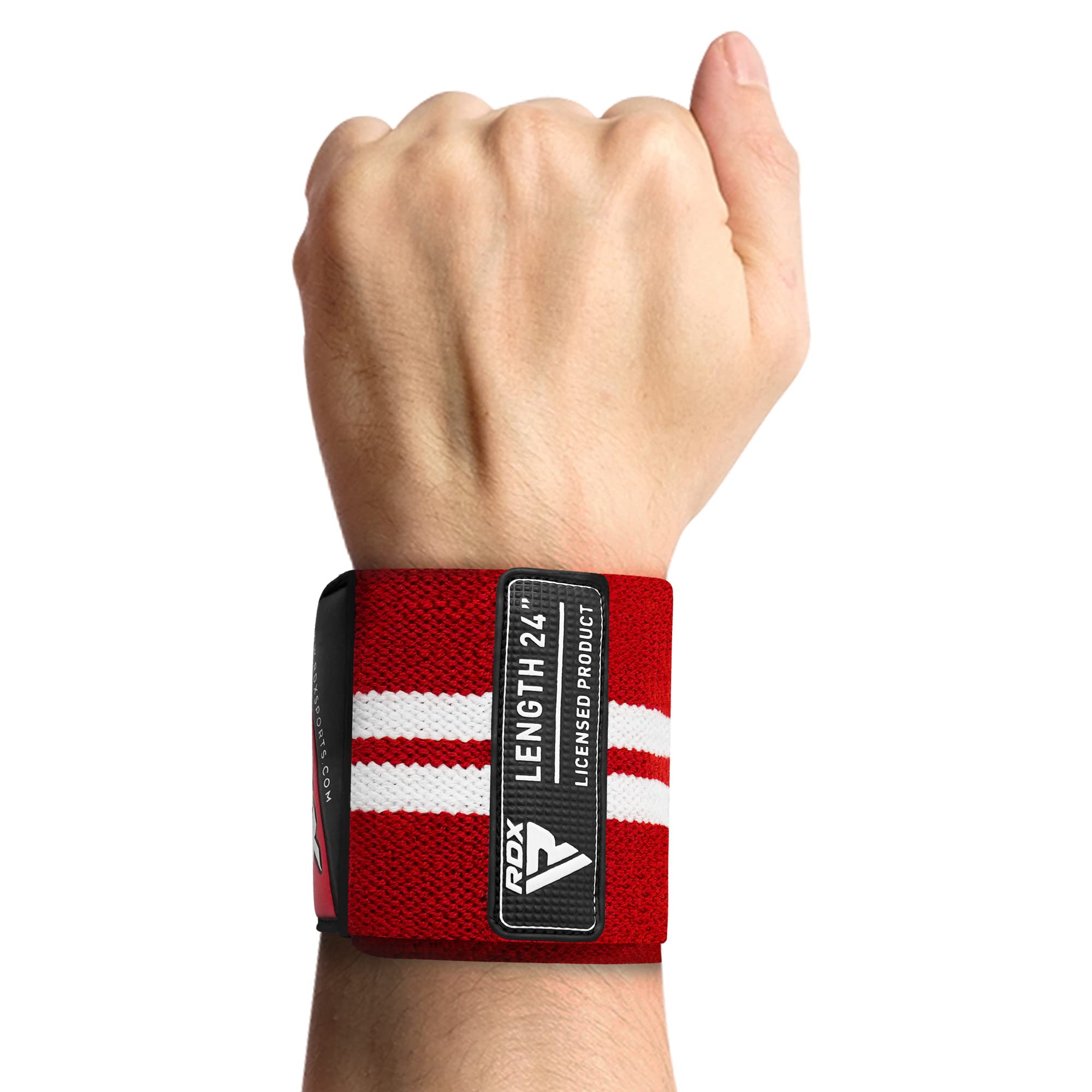 RDX Weight Lifting Wrist Support Wraps, 36” 24” 18” Professional Grade Elasticated Cotton Straps, Gym Fitness Workout Strength Training Bodybuilding Powerlifting Deadlifting Calisthenics, Men Women
