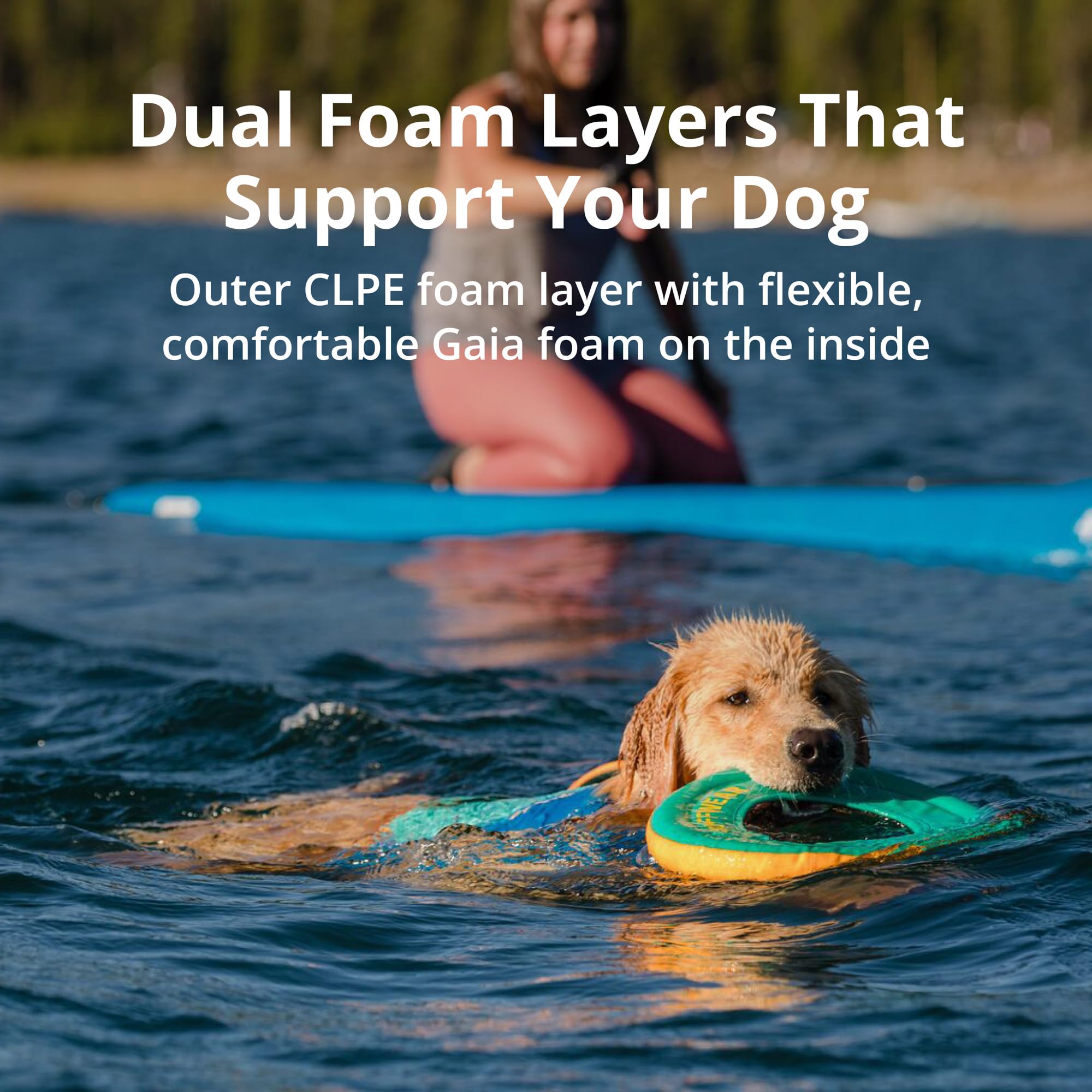Ruffwear, Float Coat, Dog Life Jacket, Swimming Safety Vest with Handle, Blue Dusk, Small