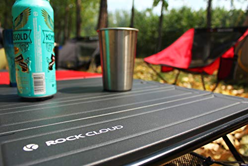ROCK CLOUD Portable Camping Table Aluminum Folding Camp Table Lightweight Outdoor for Camping Hiking Backpacking Picnic