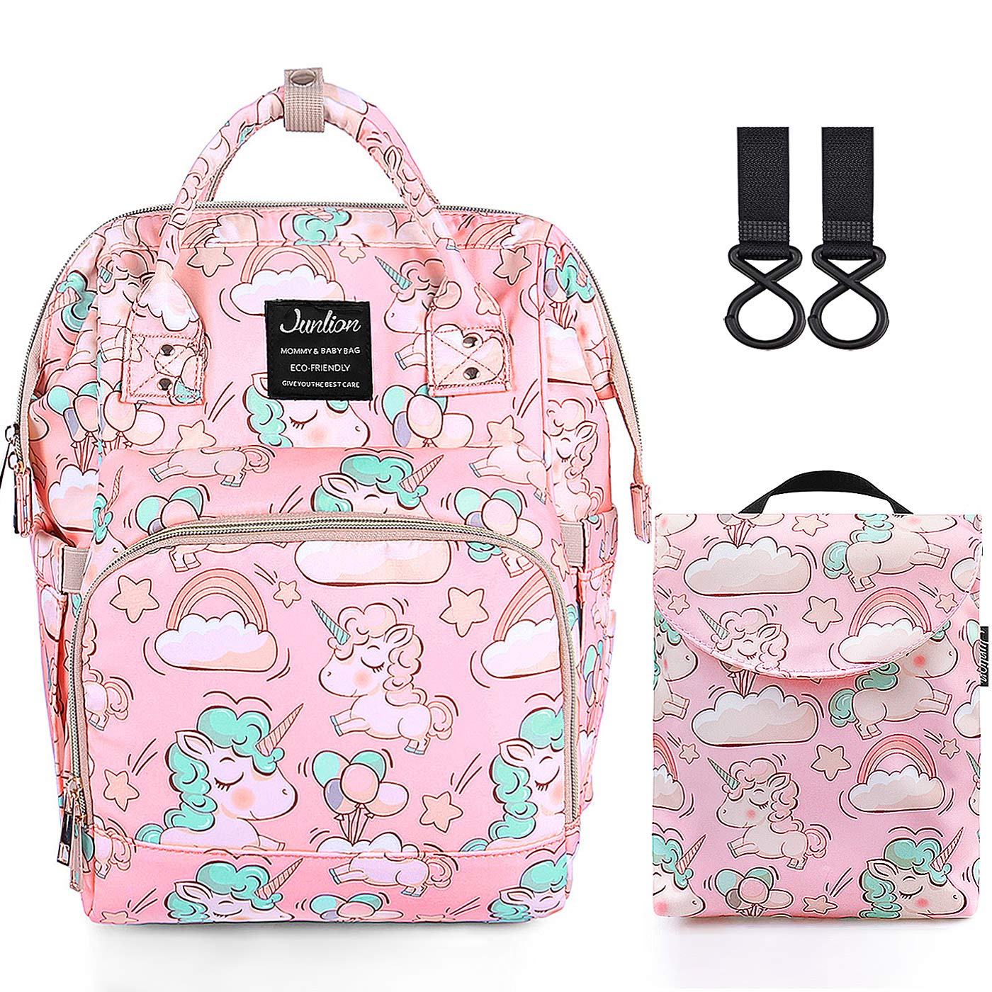 Proboths Unicorn Diaper Bag, Large Capacity Diaper Backpack Waterproof Nappy Bag for Baby Care