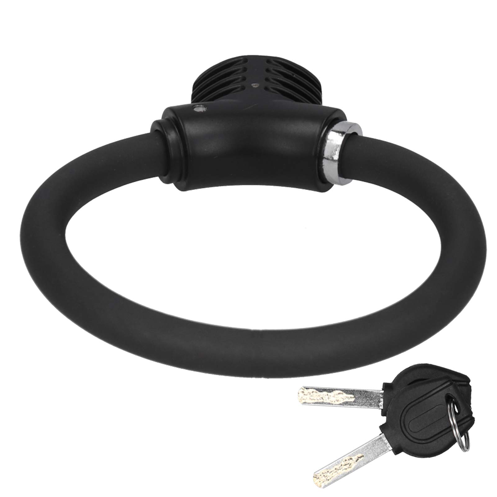 Tomantery Bicycle Chain Lock Reflective Black for Cable Lock for Bicycle Lock for Motorcycle Lock for Chain Lock(Matte Black)