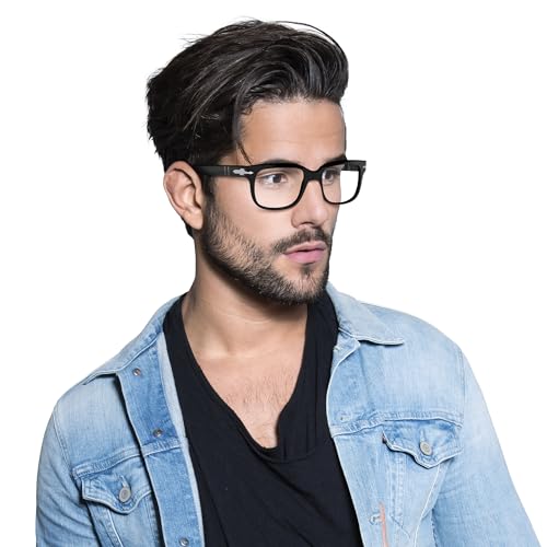 Persol PO3252V Square Prescription Eyewear Frames, Black/Demo Lens, 52 mm