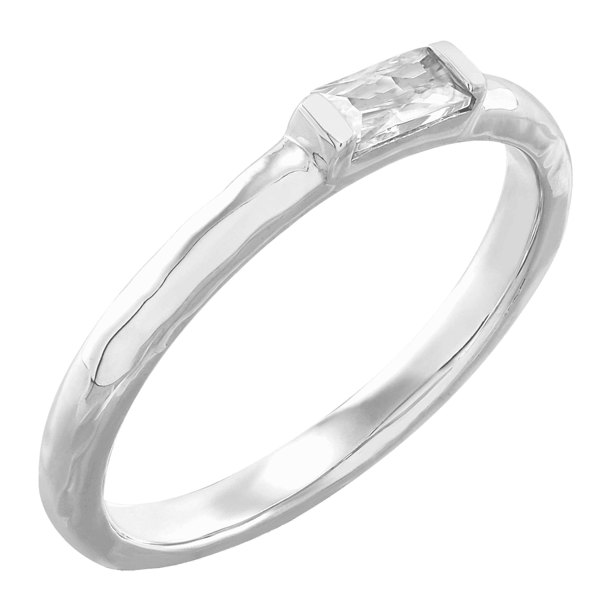 Silpada 'Baguette Touch' Cubic Zirconia Ring in Sterling Silver, Size 9, Size 9