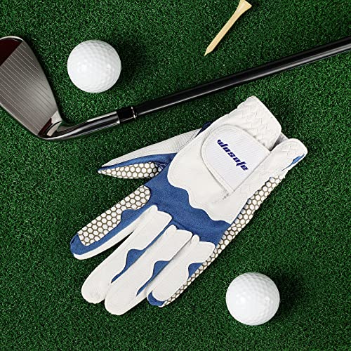 wosofe Golf Gloves Men Left Handed Golfer Single Synthetic PU Non-Slip Comfortable Close Fit (X-Large)
