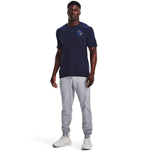 Under Armour Men's Engineered Compass Short Sleeve T-Shirt, (410) Midnight Navy / / Green Tonic, Large