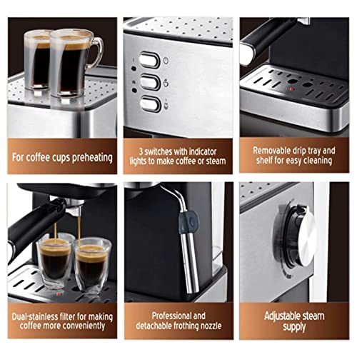 TERCAN Coffee Maker Coffee Machine Milk Frother Home Appliances Electric Foam Cappuccino Coffee Maker (Color : SF3535, Size : EU)
