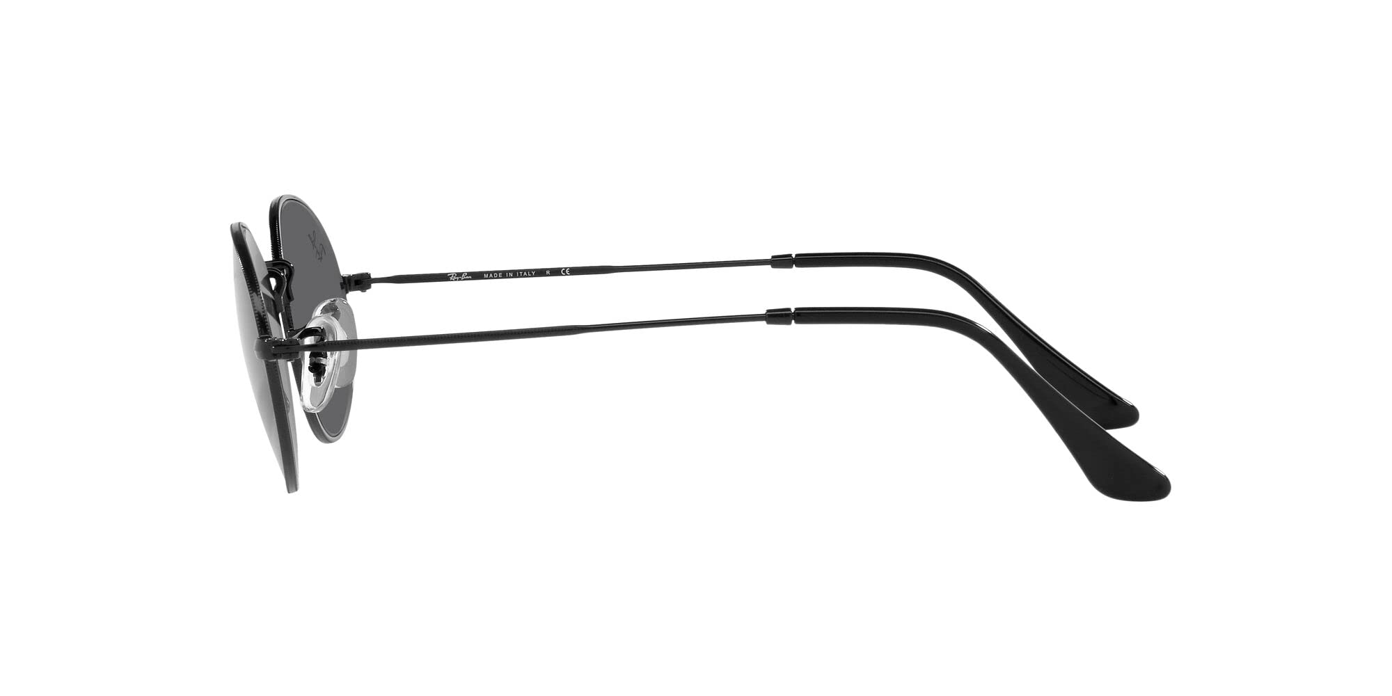 Ray-Ban Rb3547 Oval Sunglasses, Matte Grey On Gold/Grey Bi-Mirrored Grey, 54 mm