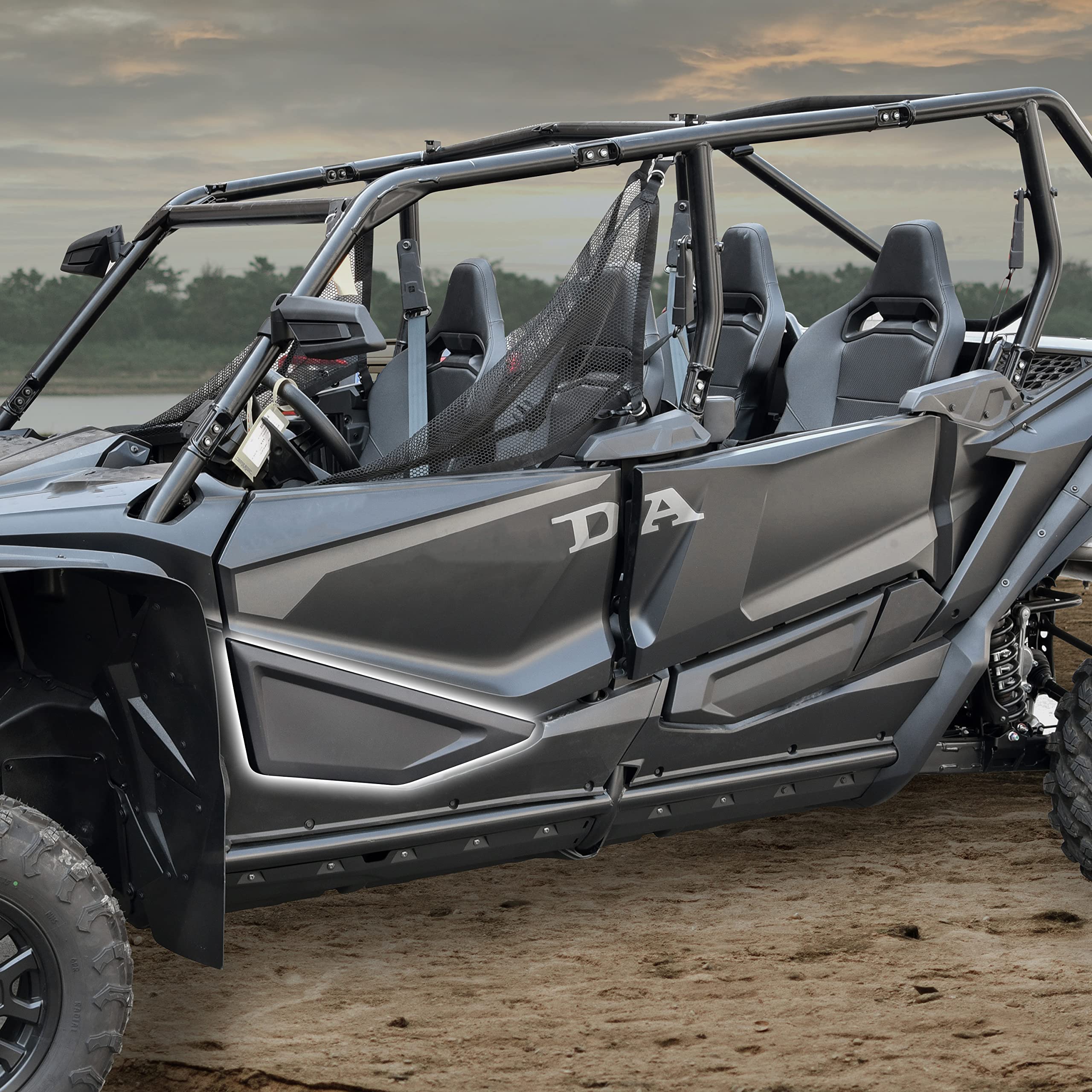 SAUTVS Lower Door Panels for Talon, Lower Door Inserts with Built-in Frame for Honda Talon 1000R 1000X 1000X-4 2019-2024 Accessories, Plastic Lower Half Door Panels Replace 08R77-HL6-A00(2 Doors)