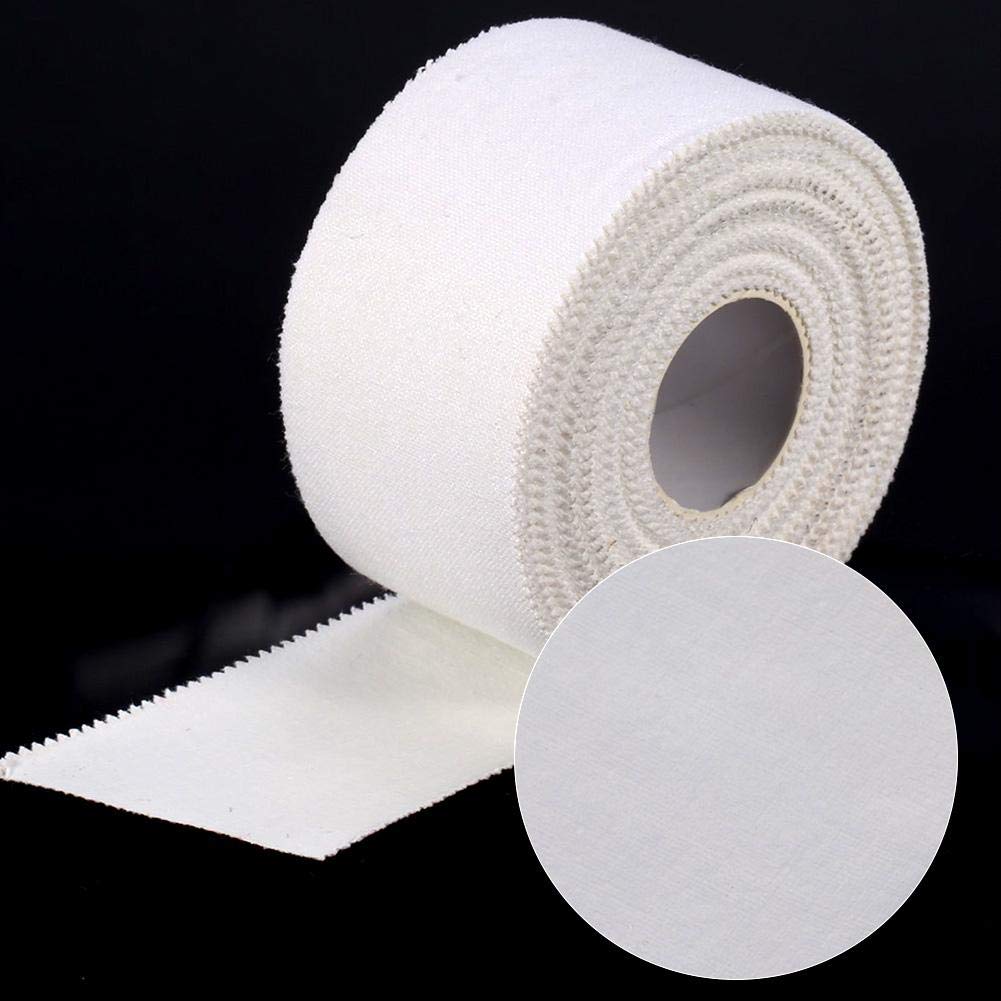 Sport Tape, 1 Roll Professional White Athletic Trainer Care Tape Sport Binding Strapping Joints Support for Athletic Protective Binding or Joint Supporting, Safe and Breathable