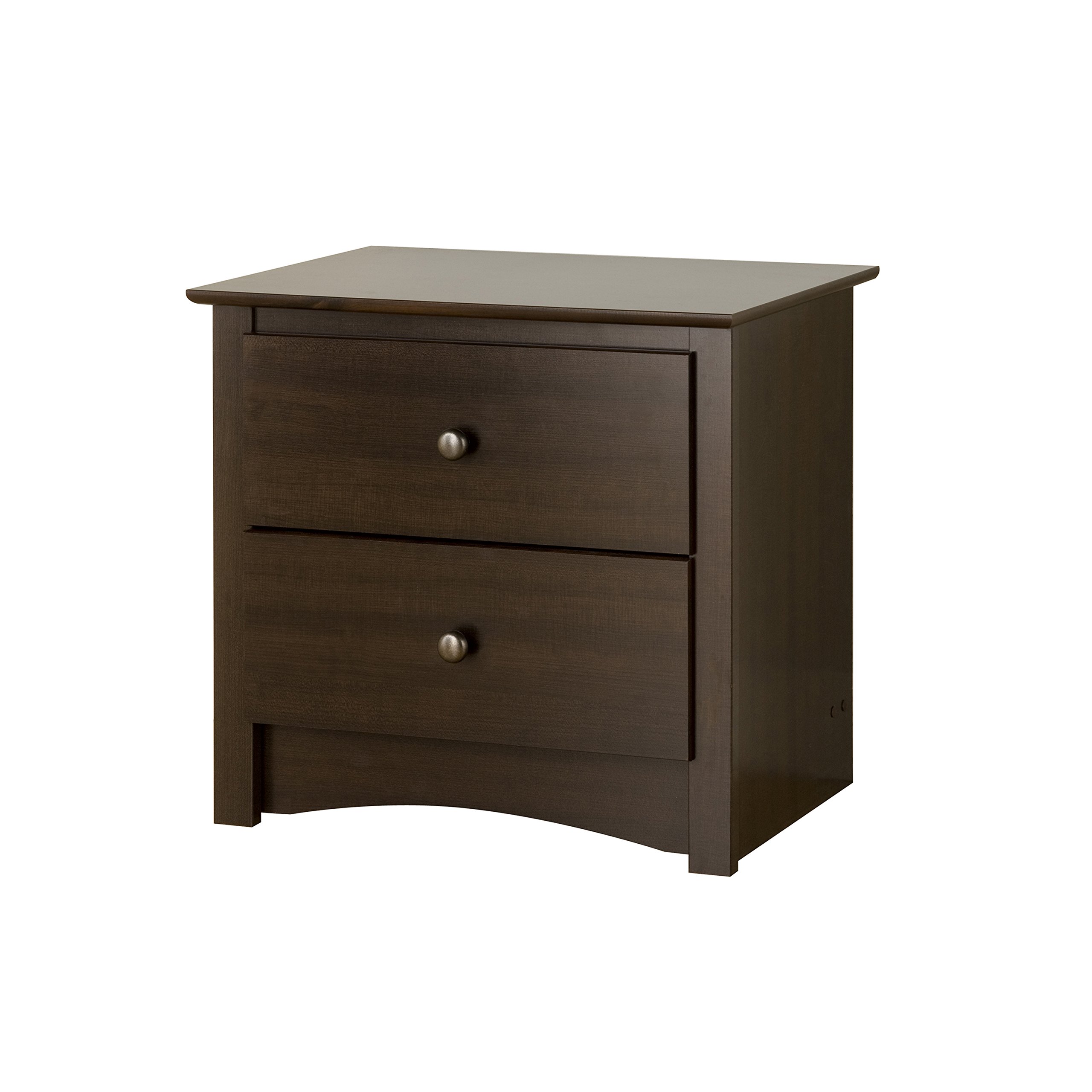 Sonoma 6 Drawer Double Dresser for Bedroom, Espresso & Sonoma 2-Drawer Nightstand, Espresso