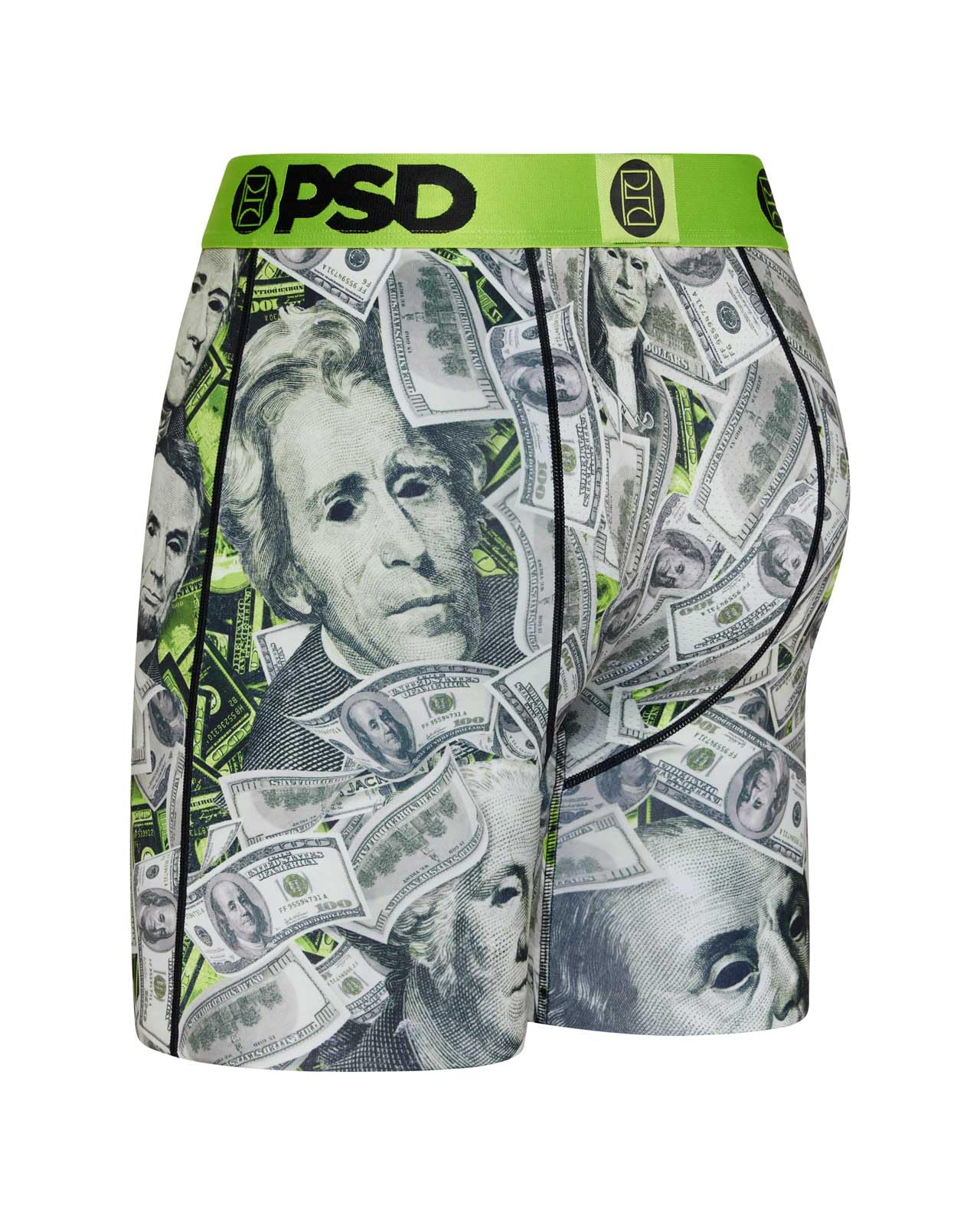 PSD Men's Dead Presidents Boxer Briefs, Multi, XL