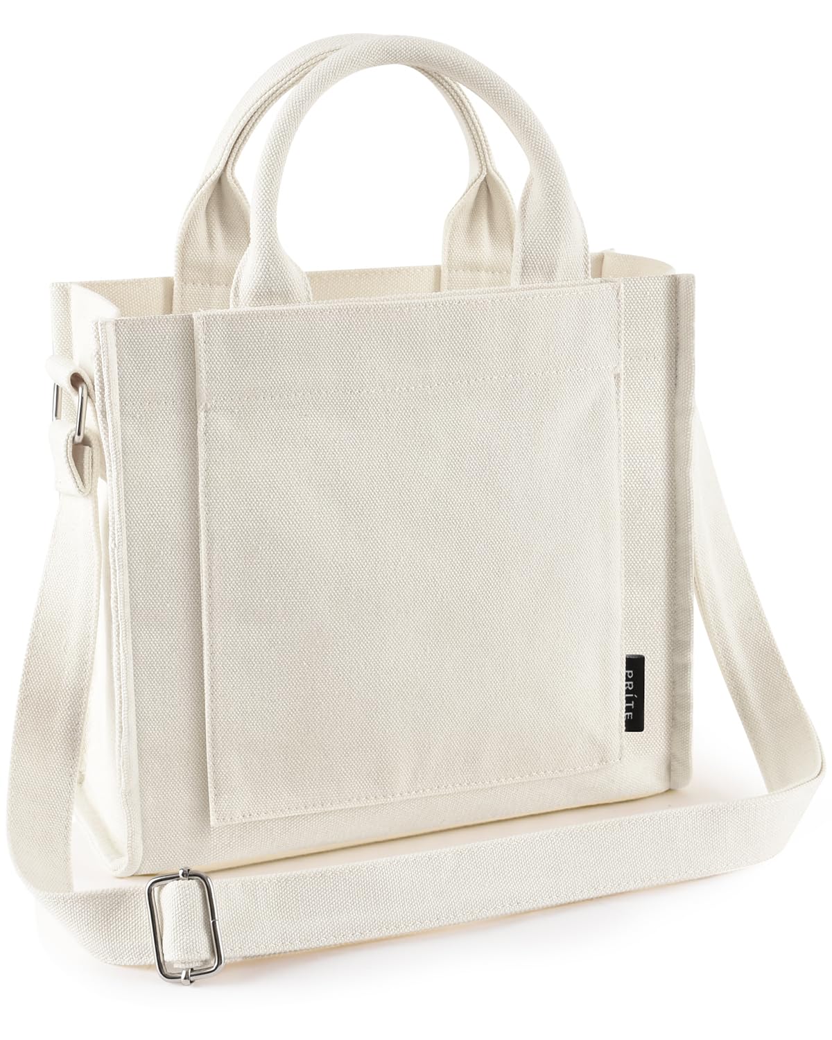 Prite Tote Bag for Women Canvas Crossbody Bag Shoulder Bag Handbag Satchel Hobo bag with Pockets