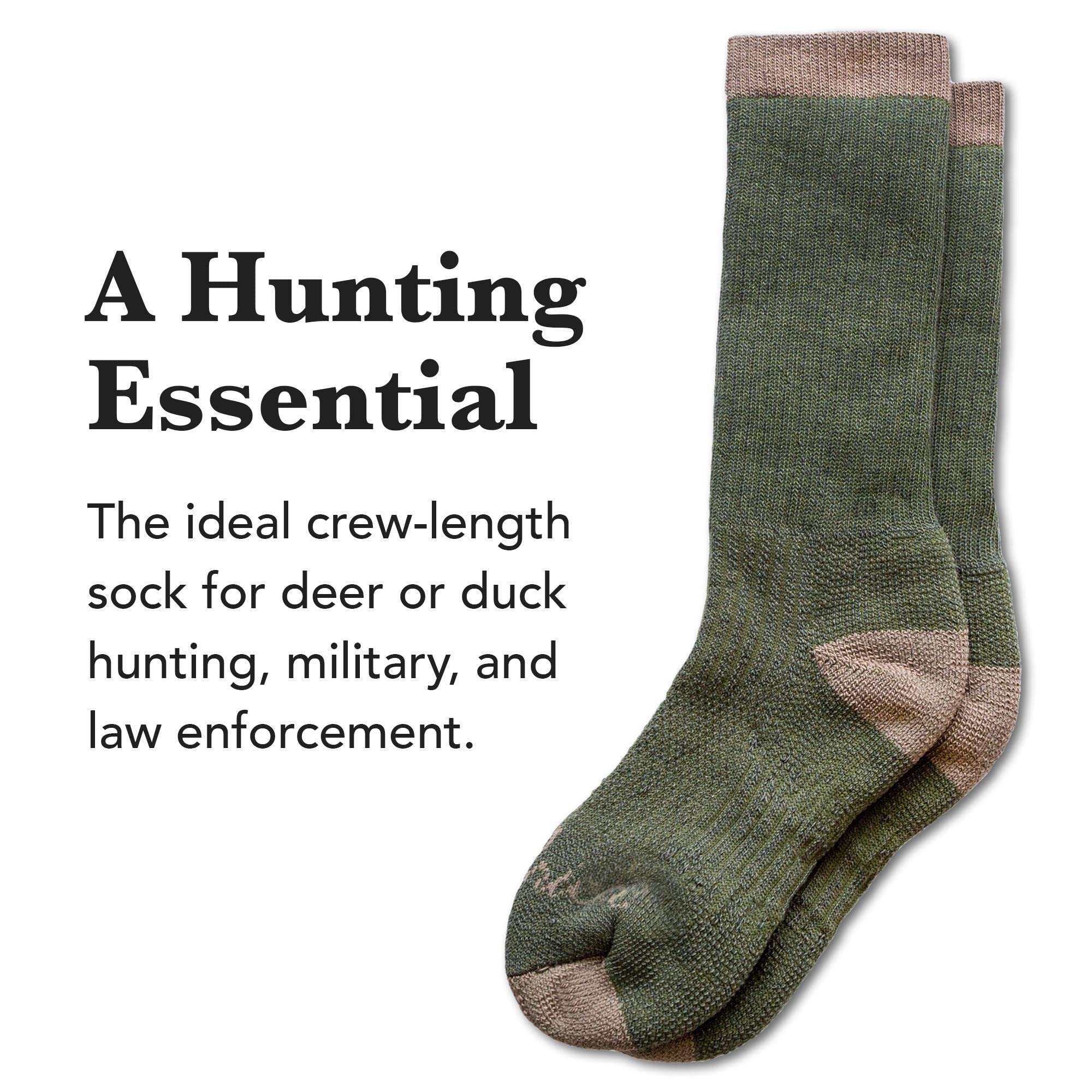 Woolrich, Wool Hunting Boot Socks for Men and Women (Medium) - Made in USA