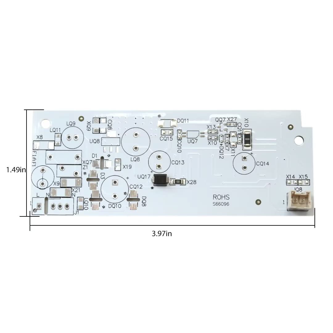W10515057,W10398007 WPW10515057 AP6022533 PS11755866 LED Light Board Replacement for Whirlpool WRS325FDAM02 Refrigerator