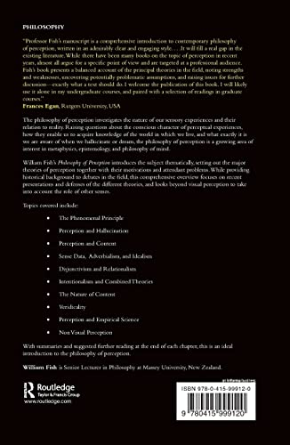 Philosophy of Perception: A Contemporary Introduction (Routledge Contemporary Introductions to Philosophy)