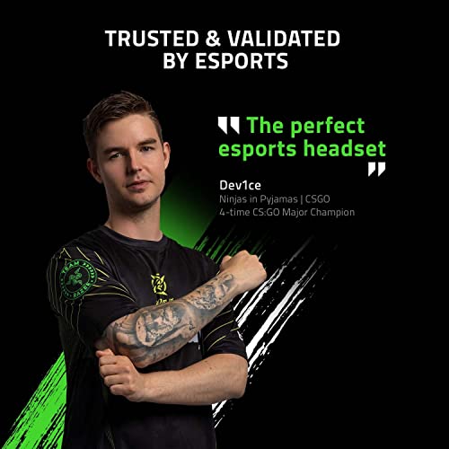 Razer BlackShark V2 Pro Wireless Gaming Headset: THX 7.1 Spatial Surround Sound, Detachable Mic, For PC, Mac, PS4, PS5, Switch- Black (Renewed)