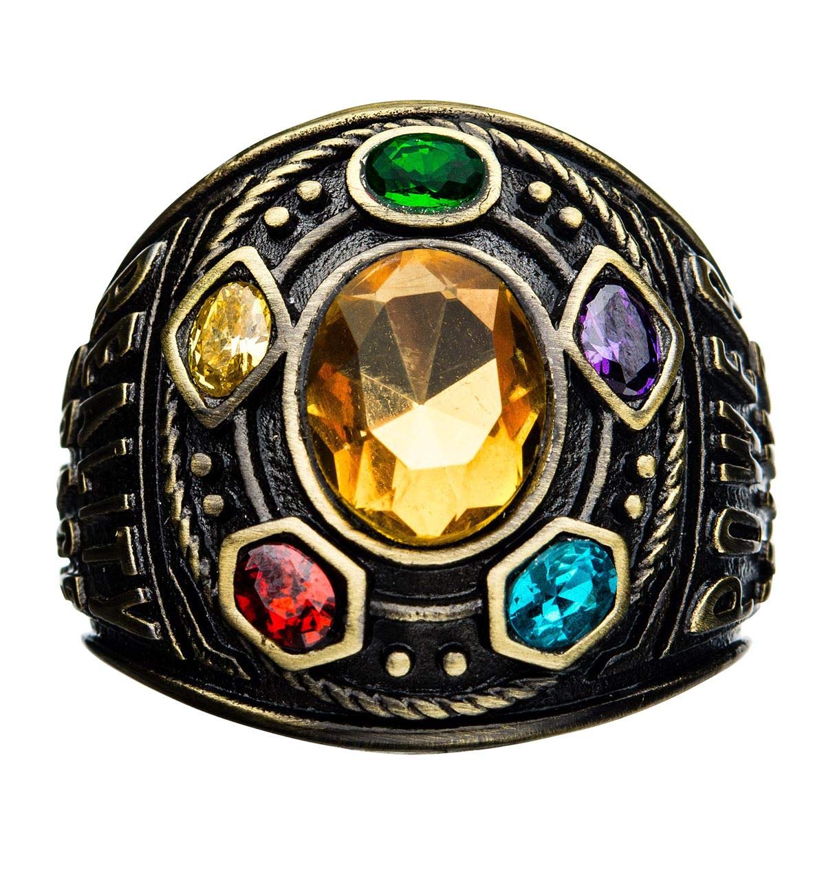 Sales One International Infinity Gauntlet Class of Infinite Power Ring (Gold Tone, 13)