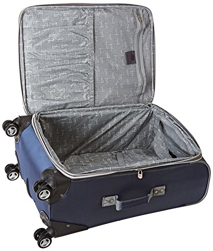Olympia U.S.A. Tuscany 25 Inch Expandable Vertical Rolling Luggage Case, Denim Blue, One Size