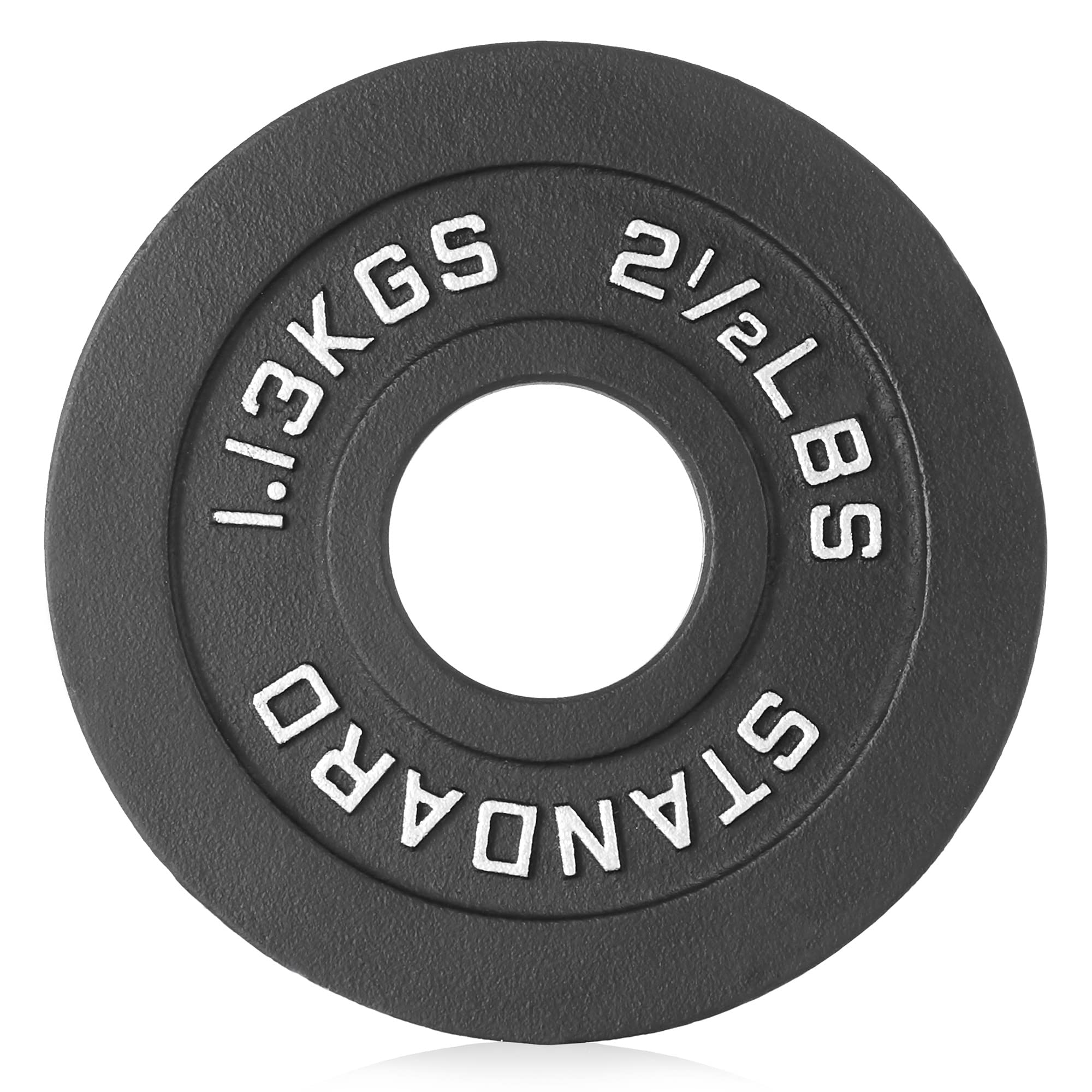 Philosophy Gym Standard Cast Iron Olympic 2-inch Weight Plate, 2.5 LB, Single Weight Plate