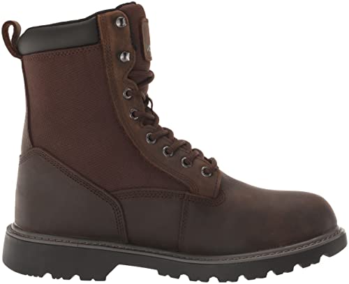 Wolverine Men's Floorhand Waterproof Insulated 8" Boot Construction, Dark Brown, 10.5 Wide