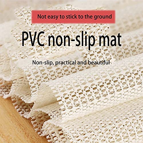 Shelf Liner Drawer Liner Non-Slip Mat Shelves Liners Grid Pattern PVC Grip Liner Anti-Slip Mat for Kitchen Cabinets Dresser Refrigerator(40x60cm)
