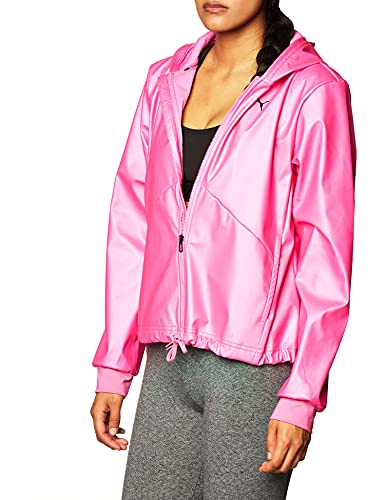 PUMA Women's Train Warm Up Shimmer Jacket, Luminous Pink, L