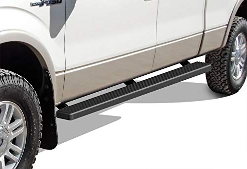 Premium 4" Black iBoard Running Boards Compatible with 09-14 F150 SuperCrew Cab