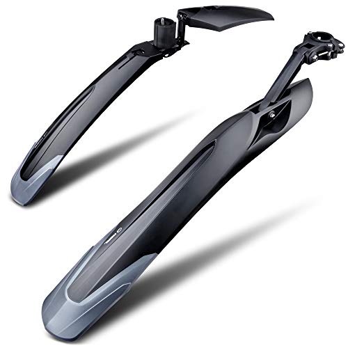 RBRL Bike Mudguard Bicycle Fender E-Bike Fender Mountain Bike Adjustable Quick Release Patent Design Fits 26", 27.5", 29",Mount on Front Fork,Weight 7.2 Ounces