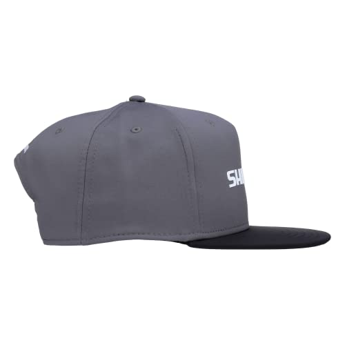 SHIMANO Fishing Welded Flatbill Cap - Gray, One Size Fits Most [AHATSWLDFLGY]