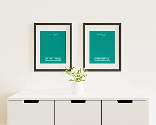 Picrit 5x7 Picture Frame Set of 4, Made of High Definition Real Glass, Display 4x6 with Mat or 5x7 Without Mat, Photo Frames for Wall Mounting or Table Top Display