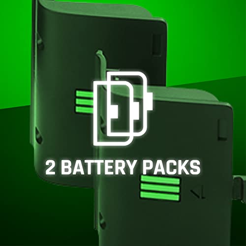 Snakebyte Xbox One Twin:Charge X - Charging Station for Xbox One and Xbox One Elite Controller - Includes 2 Rechargeable Batteries - LED Charging Indicator - Overcharge Protection – USB-C