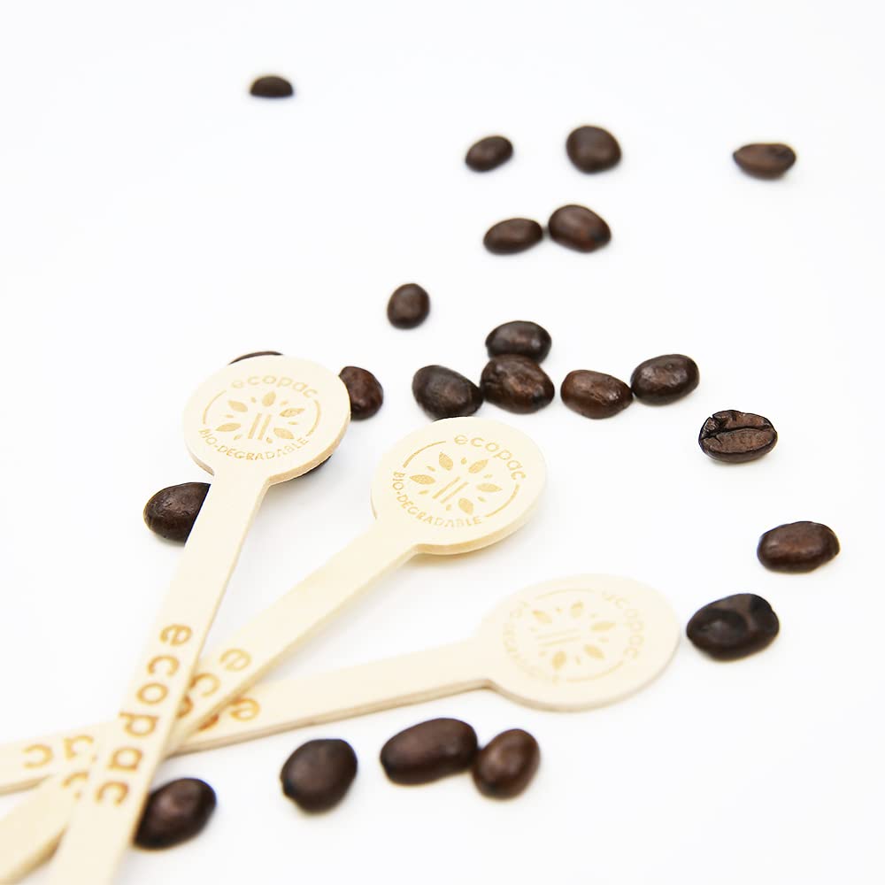 Wooden Coffee Stirrer Sticks Disposable Environmentally Friendly Biodegradable Cafe Grade Beverage Stir Sticks for 7 InchCoffee Milk Cocktail Tea (100PCS)