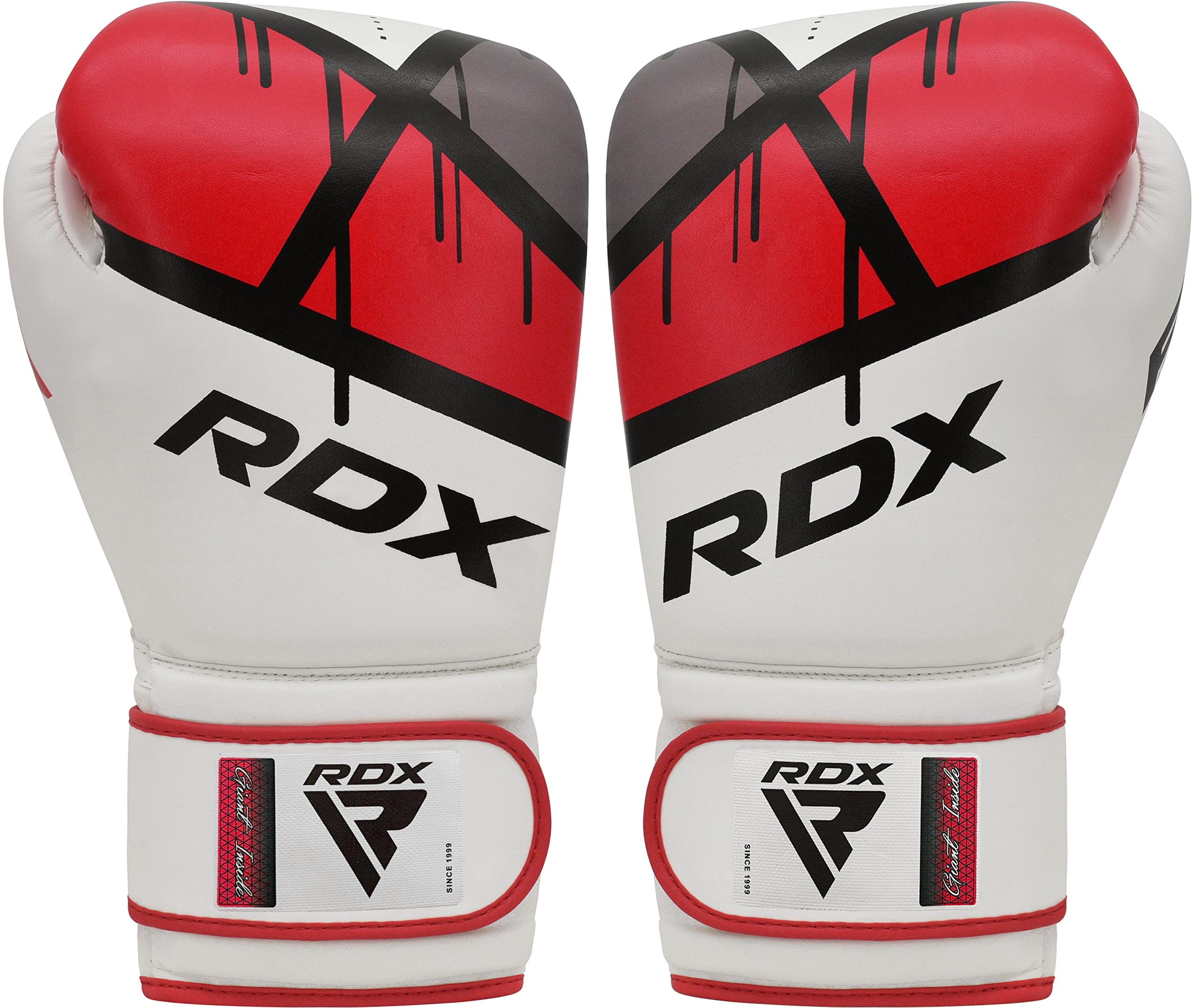 RDX Kids Boxing Gloves, 6oz Junior Training Mitts, Maya Hide Leather Ventilated Palm, Muay Thai Sparring MMA Kickboxing, Punch Bag Speed Ball Focus Pads Punching Workout, Youth Games Fun