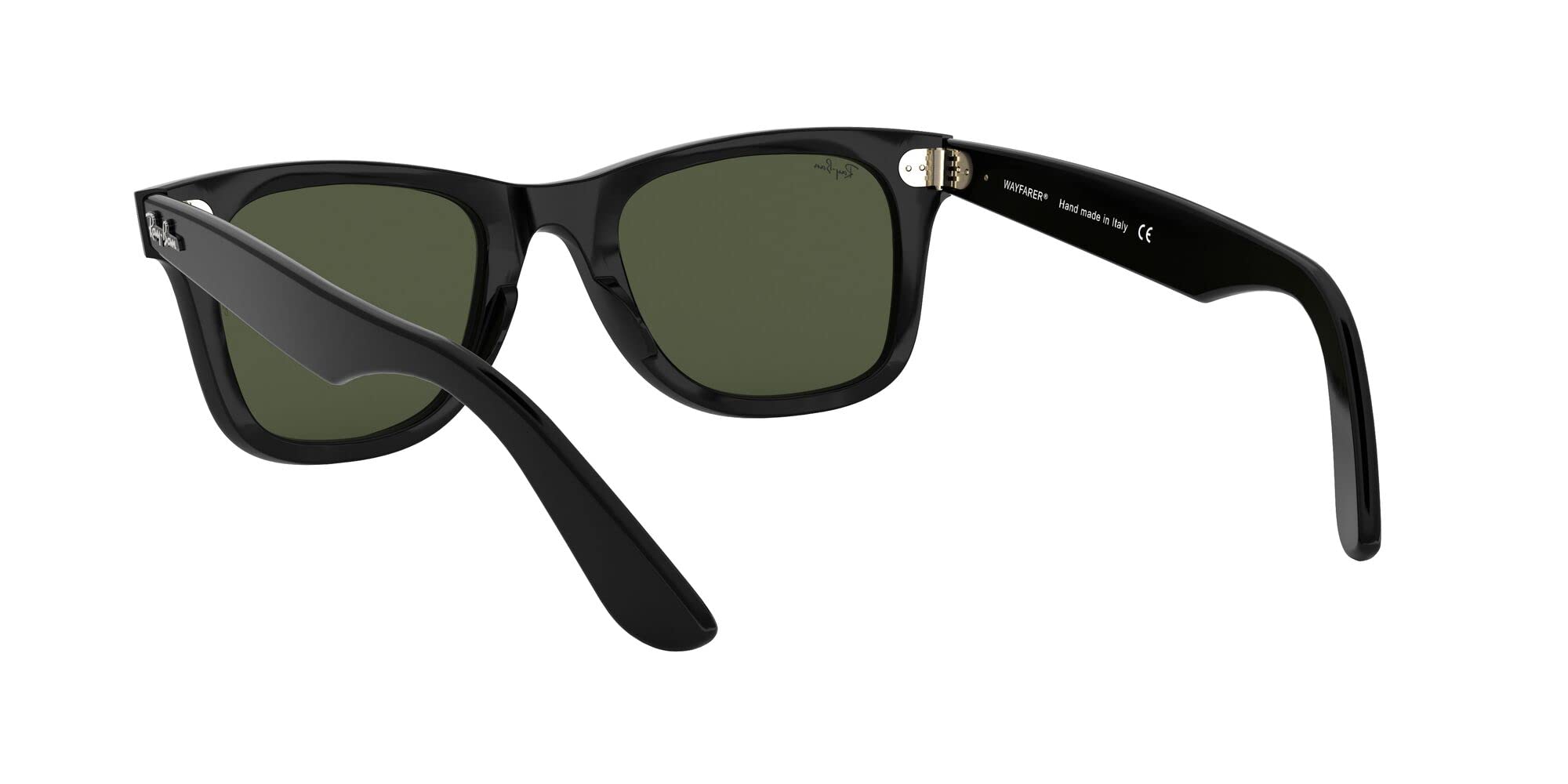 Ray-Ban Rb4340 Wayfarer Ease Square Sunglasses, Black/G-15 Green, 50 mm