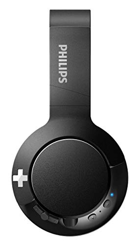 PHILIPS BASS+ SHB3175 Wireless Headphones, up to 12 Hours of Playtime - Matte Black