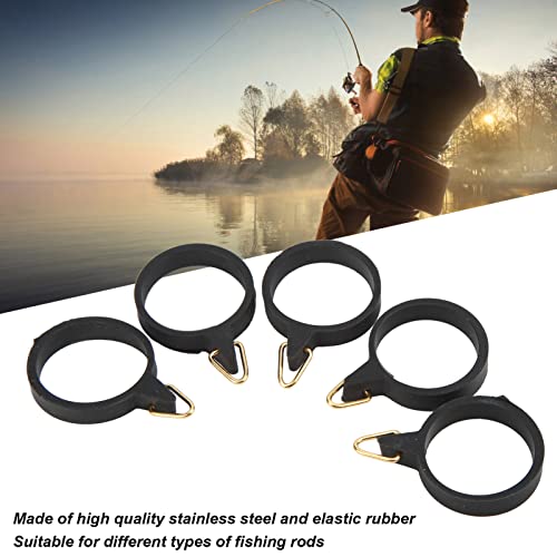 WESE Fishing Rod Hook Holder, Safe Tensile Bait Hook Keeper for Bait Tool for Fisherman(L)