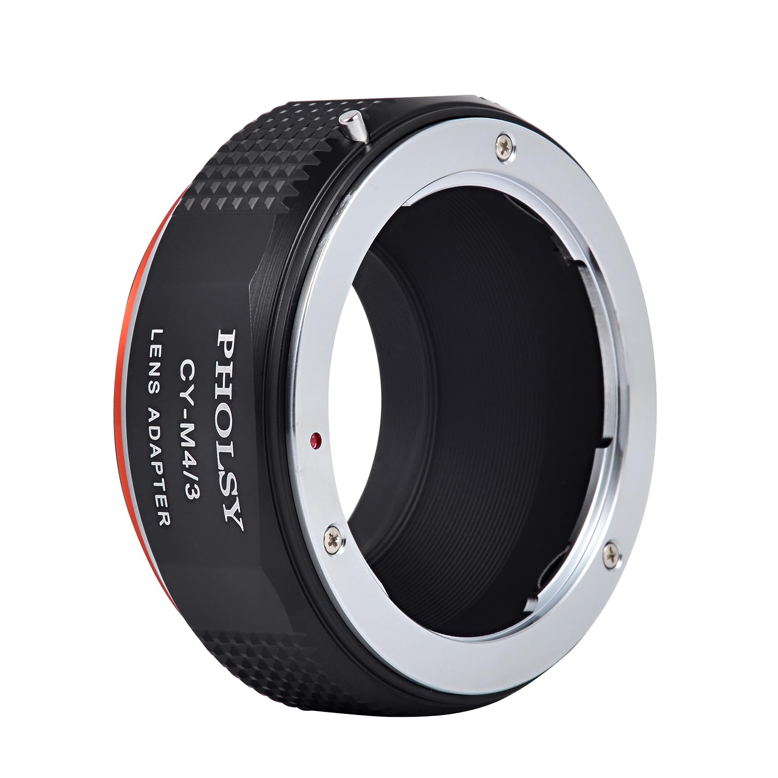 PHOLSY Lens Mount Adapter CY to MFT Compatible with Contax/Yashica CY Mount Lens to Micro Four Thirds (M4/3 Micro 4/3) Mount Camera Body Compatible with Olympus Panasonic Lumix Cameras CY to M4/3