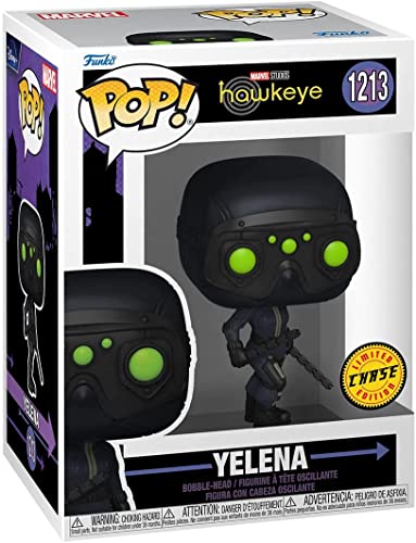 POP Marvel: Hawkeye - Yelena Belova [Black Widow] Limited Edition Chase Funko Vinyl Figure (Bundled with Compatible Box Protector Case)