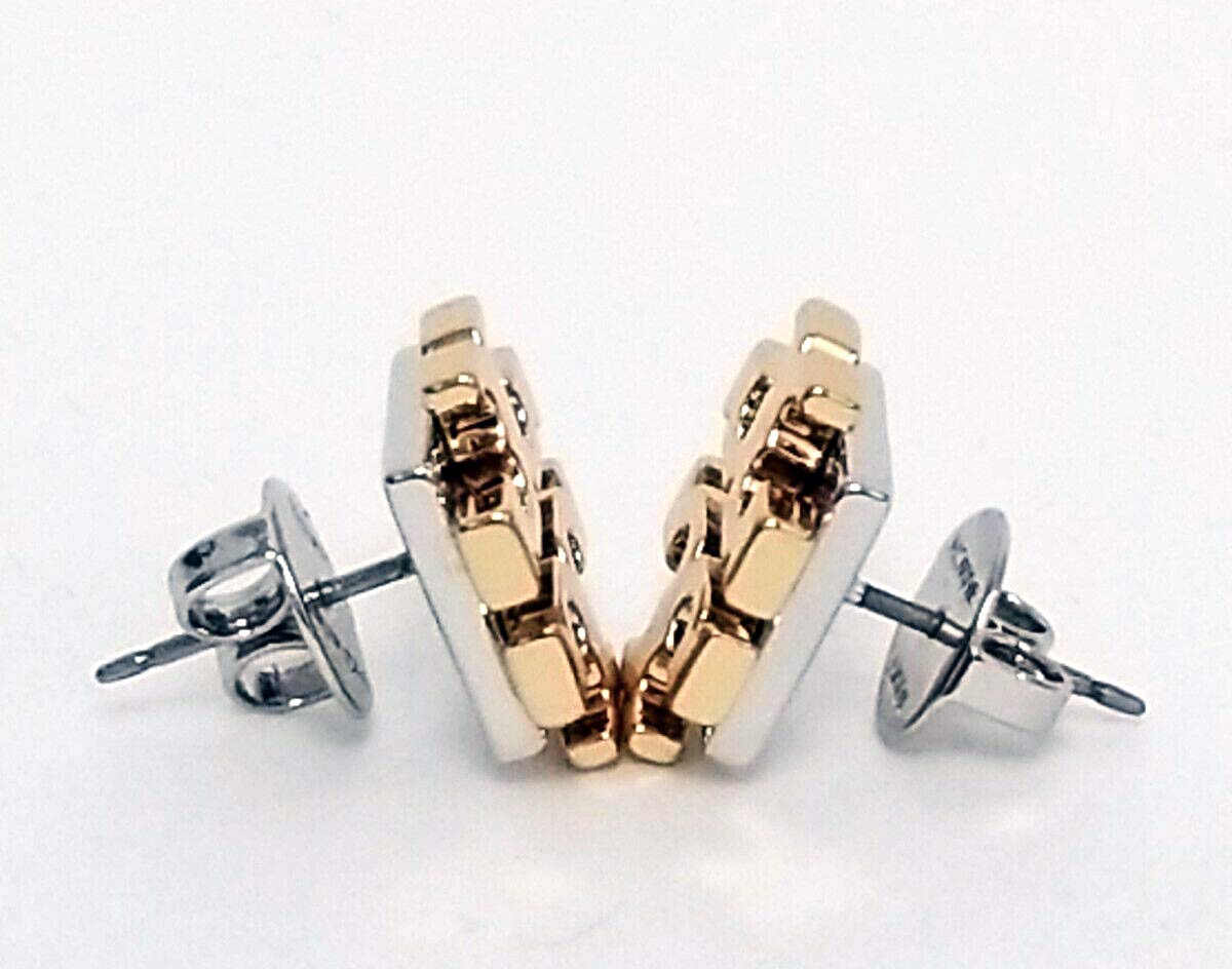 Tory Burch Women's 73221 Large T-Logo Stud Earrings Tory Silver and Tory Gold