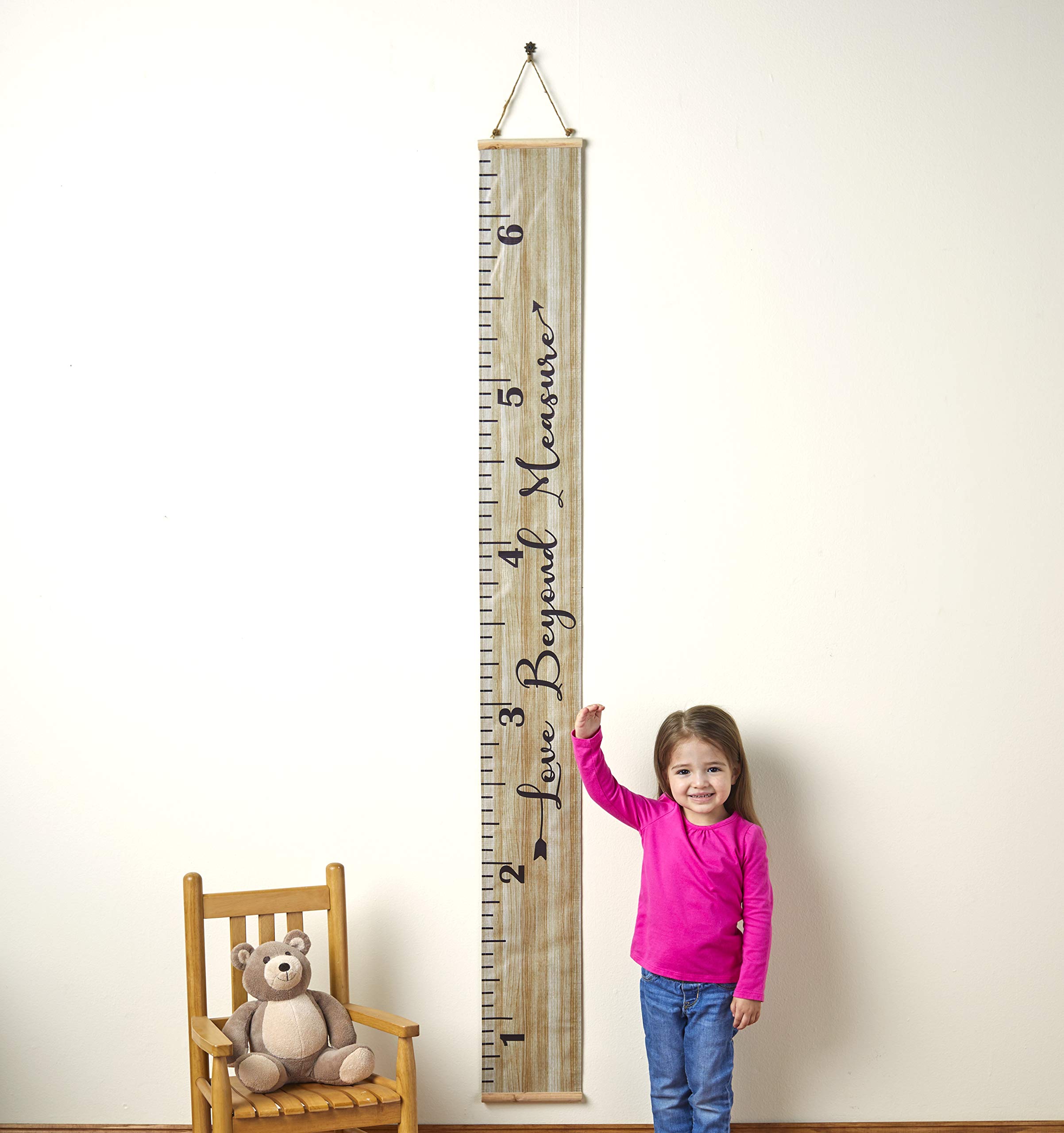 The Lakeside Collection Sentiment Ruler Growth Chart - Child Height Tracker - Love Beyond Measure