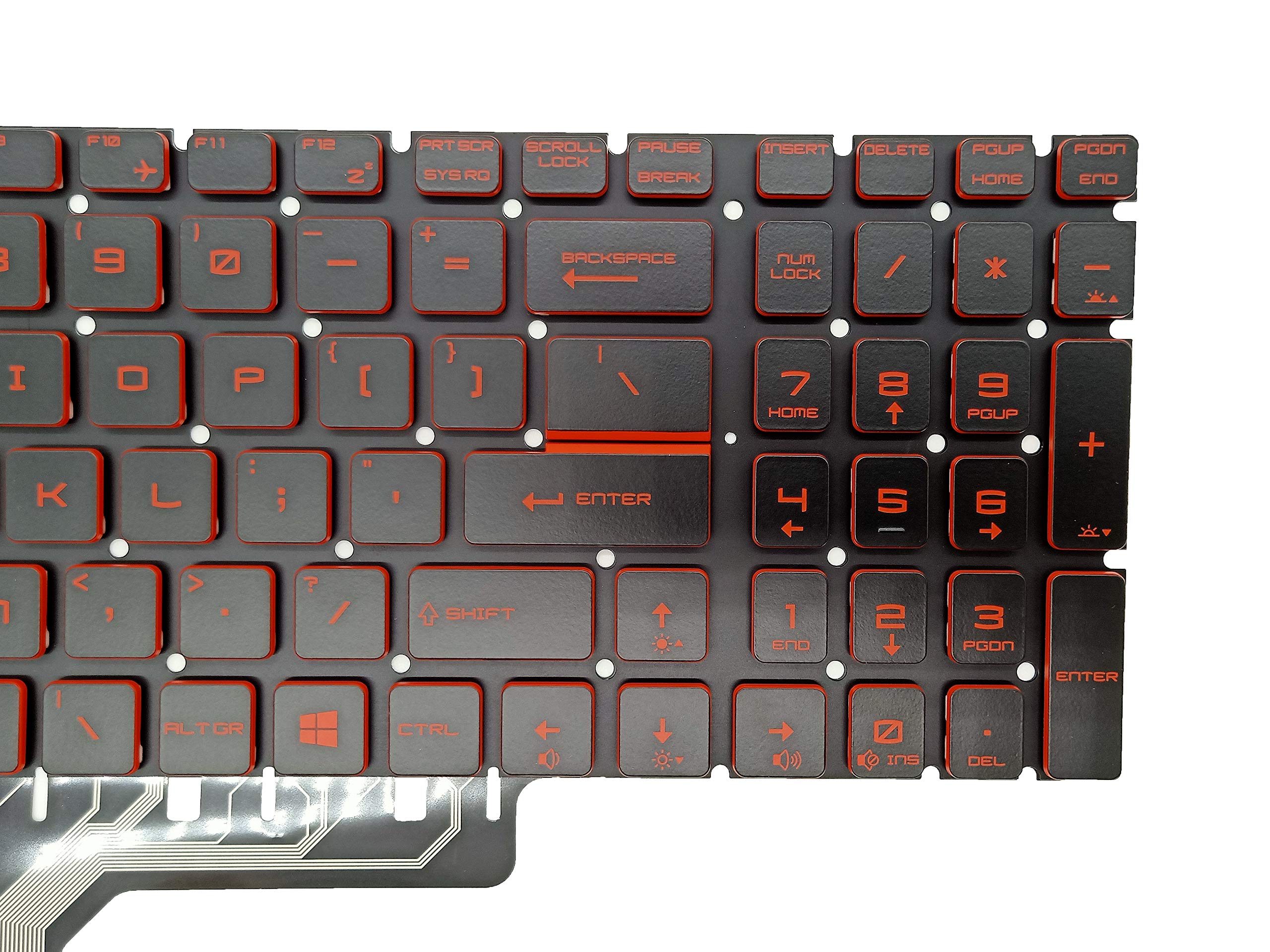 Replacement Keyboard for MSI GE62 GT62 GL62 GL62M GP62 GP65 GE63 GS63 GS63VR, MSI GL72 GP72 GP75 GE72 GT72 GE73 GE73VR GE75 Series Laptop with Backlit US Layout - Red