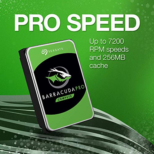 Seagate Barracuda Pro Performance Internal Hard Drive SATA HDD 14TB 6GB/s 256MB Cache 3.5-Inch - Frustration Free Packaging (ST14000DM001) (Renewed)