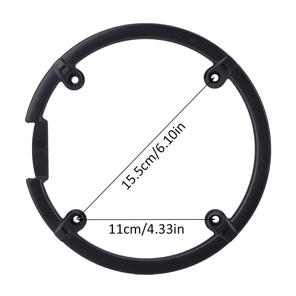 ROBTLE Crank Ring Protector, Plastic Mountain Bike Chain Guard Protector Bicycle Chain Wheel Crankset Support Protection Cover Accessories Suitable for M430 M590 M390, Black