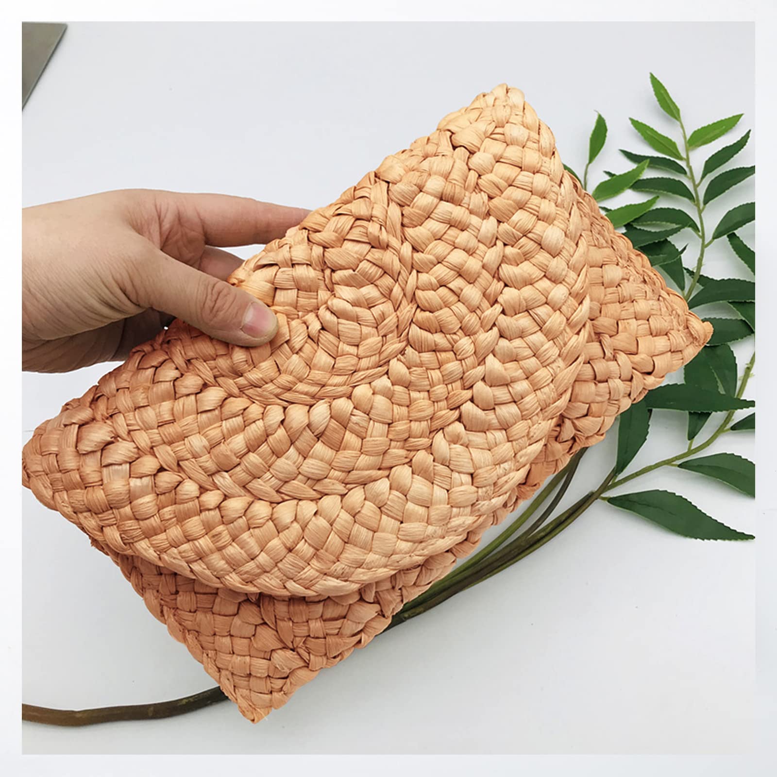VODIU Women Straw Clutch Purse Summer Beach Bags Envelope Wallet Woven Handbags Tote