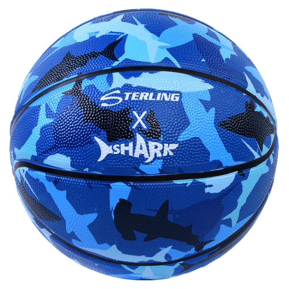 Sterling Blue Shark Camo Superior Grip Indoor/Outdoor Basketball Official Size 7 (29.5")