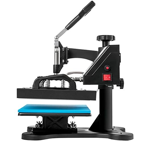 VEVOR Heat Press, Clamshell 12x10in Sublimation Transfer Printer, Digital Precise LCD Control Printing, Vinyl Heat Press for T-Shirts Bags Garments Mats Puzzles, 650W