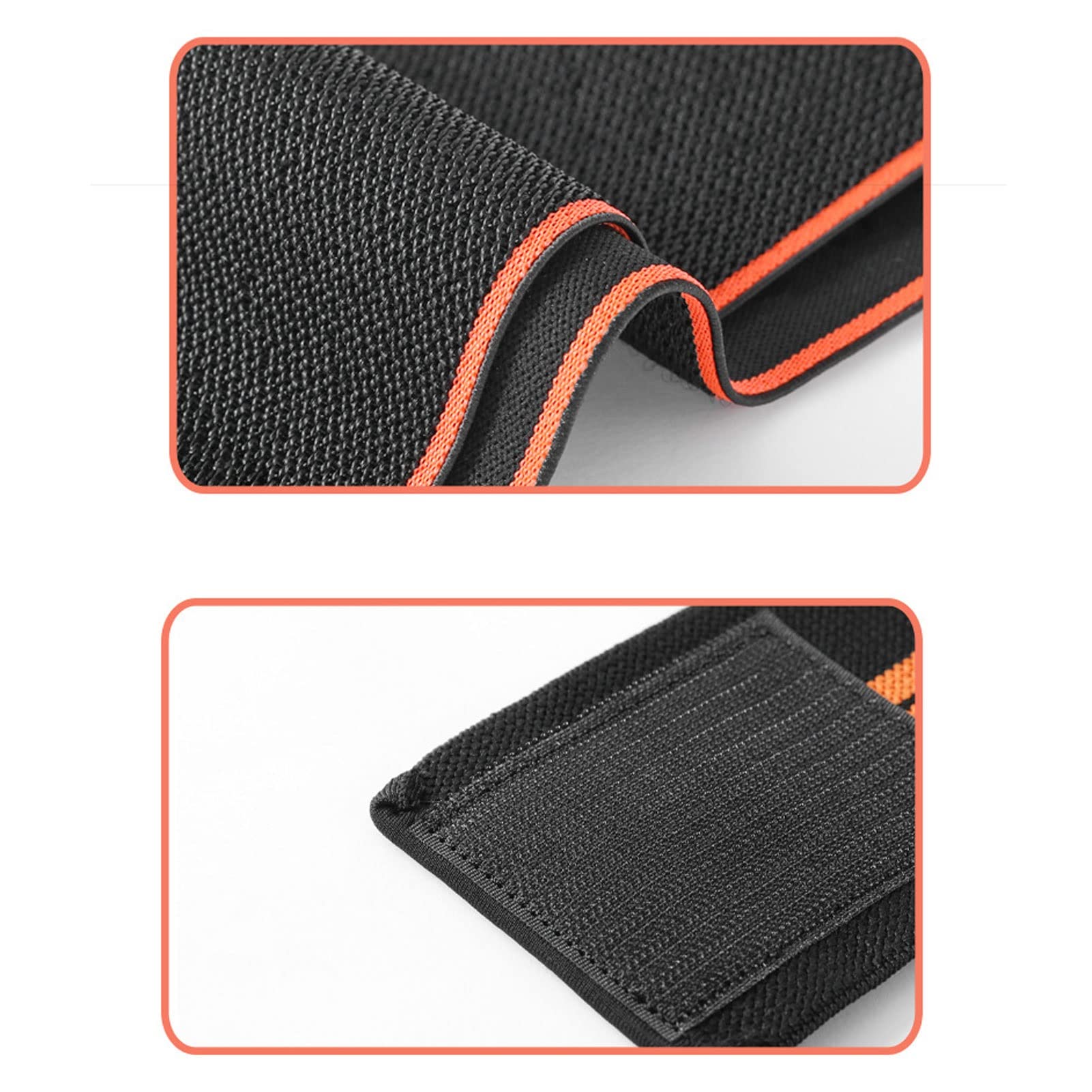 XAMIO Knee Wraps Weight Lifting Straps, Elastic Compression Bandage Knee Braces Support for Legs, for Plantar Fasciitis, Stabilising Ligaments, Joint Pain and Various Sports